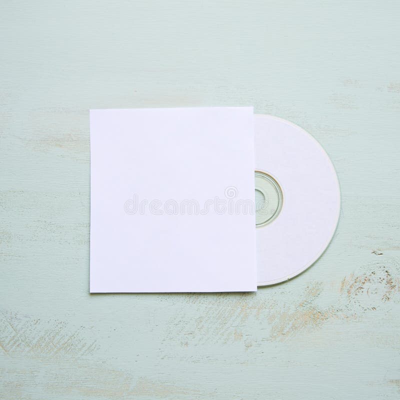 Cd Mockup with Cover. High Quality Photo Stock Photo - Image of cover ...