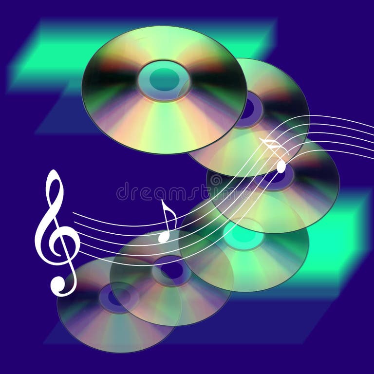 Cd music stock illustration. Illustration of sounds, play - 1322087