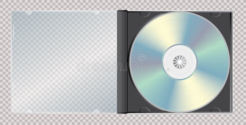 Cd open box stock vector. Illustration of disc, realistic - 156741221
