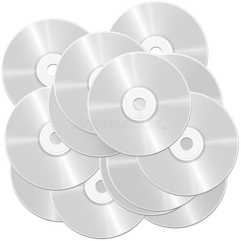 Cd heap stock illustration. Illustration of software, compact - 2854617