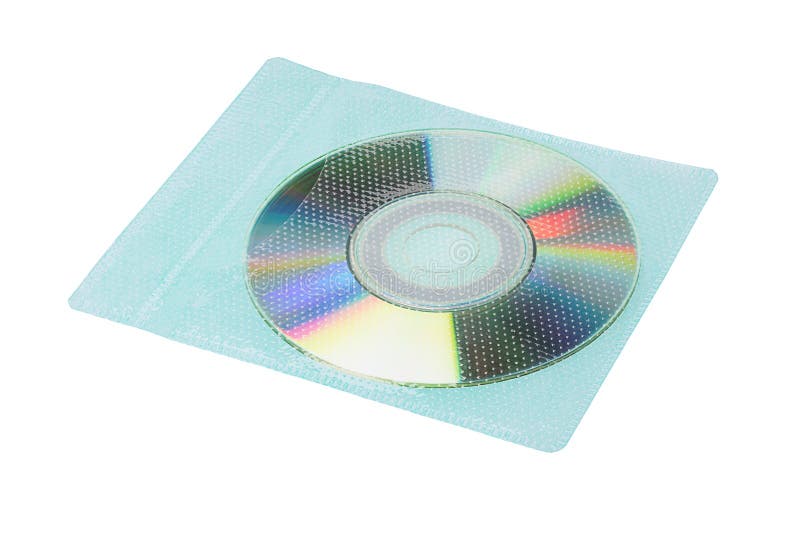 CD in Plastic Envelope stock photo. Image of case, plastic - 35197642