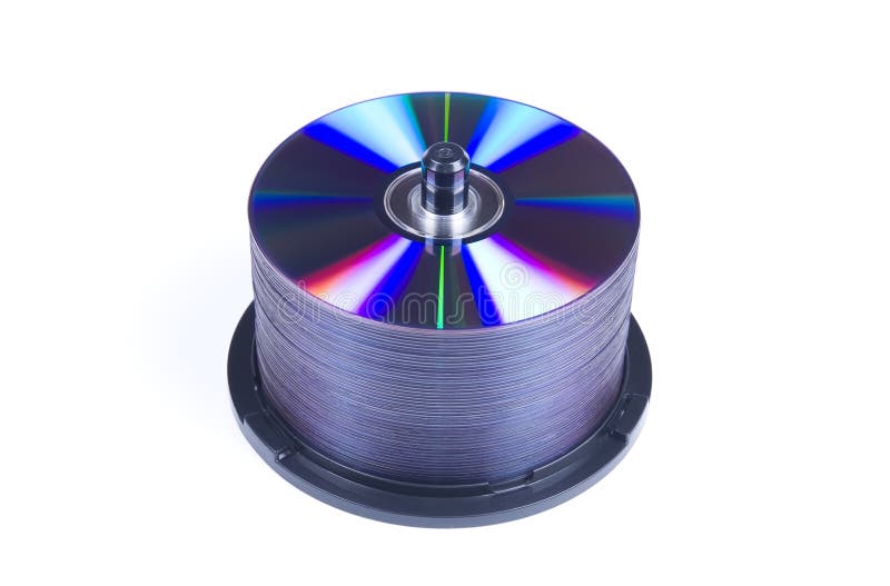 Spindel Der Cd Platten Getrennt Stockfoto - Bild von farben, getrennt ...