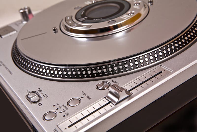 Professional DJ Vinyl Player Stock Photo - Image of nightclub ...