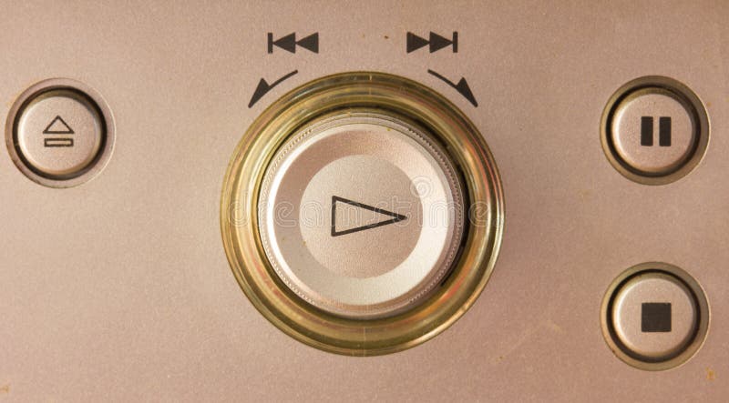 Media player buttons stock photo. Image of chrome, media - 2127912