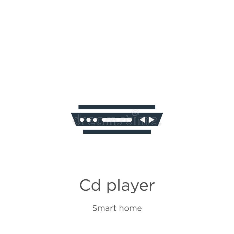 Cd Player Icon Vector. Trendy Flat Cd Player Icon from Smart Home ...