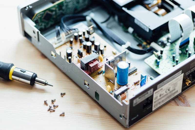 Cd player inside stock photo. Image of disk, head, macro - 65232832