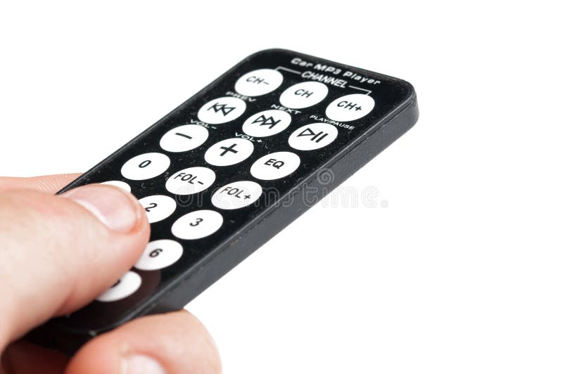 CD Player Remote Control Isolated on White Background.Copy Space.Copy ...
