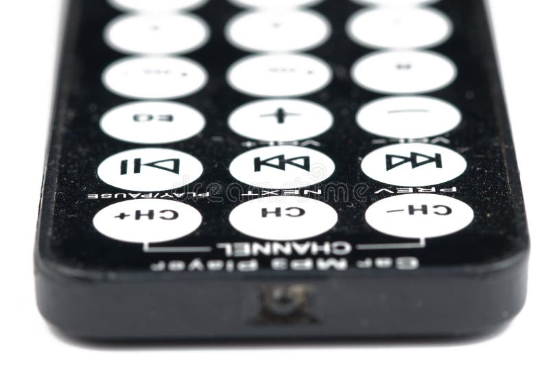 CD Player Remote Control Isolated on White Background.Copy Space.Copy ...