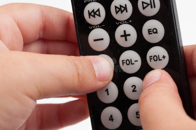 CD Player Remote Control Isolated on White Background.Copy Space.Copy ...