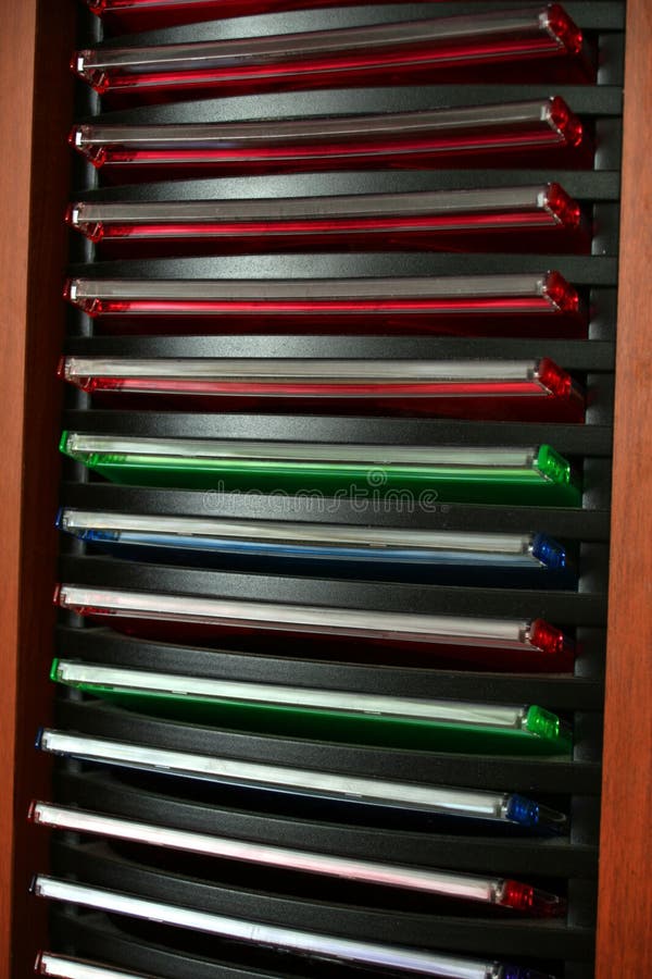 CD Rack. stock photo. Image of compact, disks, music, storage - 4939132