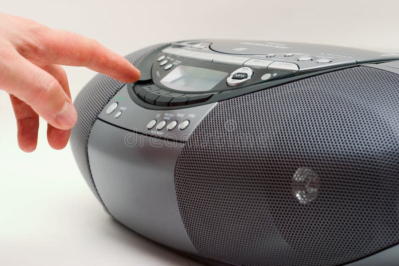 CD Radio stock image. Image of details, media, metallic - 6738605