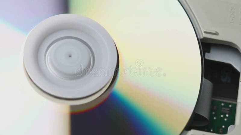 Front View of DVD Tray Putting in Disc and Closing Stock Footage ...