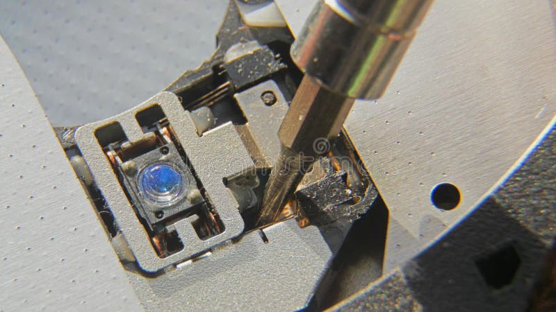 CD Reader Inside View. Tuning of the Laser CD Drive Computer Repair. CD ...