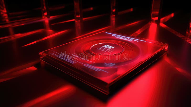 Cd red software stock illustration. Illustration of features - 373349899