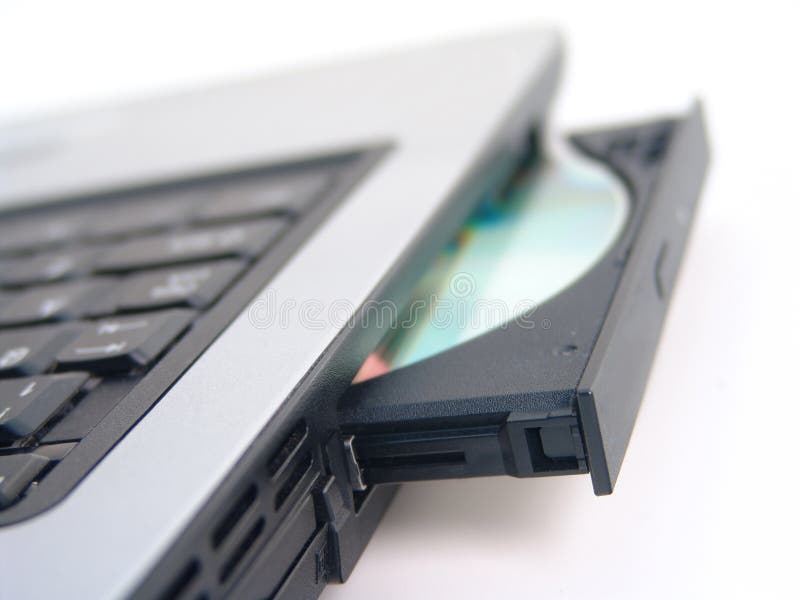 Notebook cd drive stock image. Image of keyboard, highway - 2192081