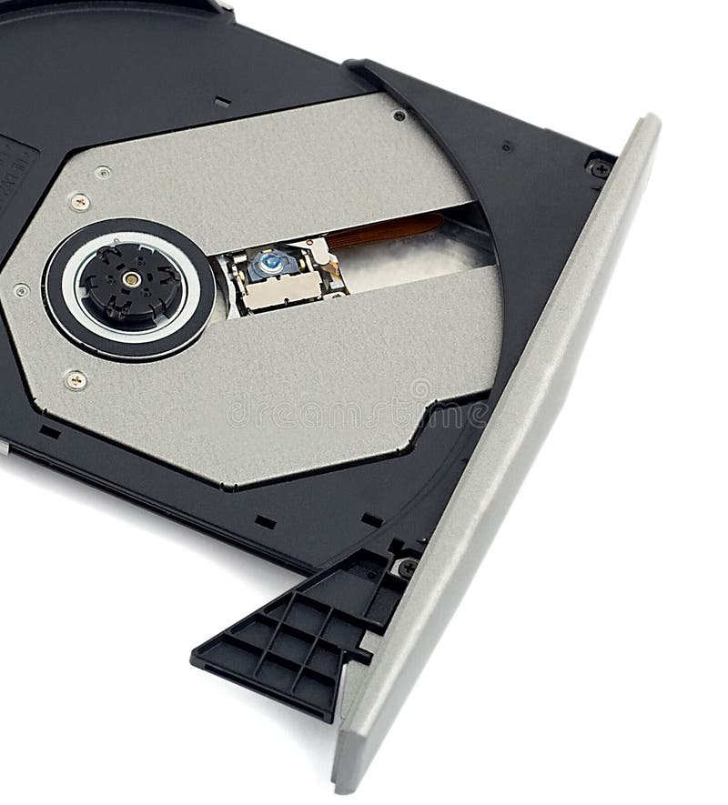 Cd rom laptop stock image. Image of isolated, business - 4513447