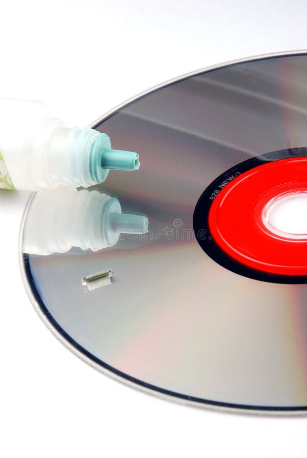 Cd rom with lens cleaner stock image. Image of tech, cleaner - 3259767