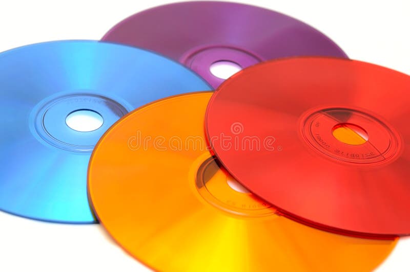 Four cd s stock photo. Image of file, software, colour - 941106