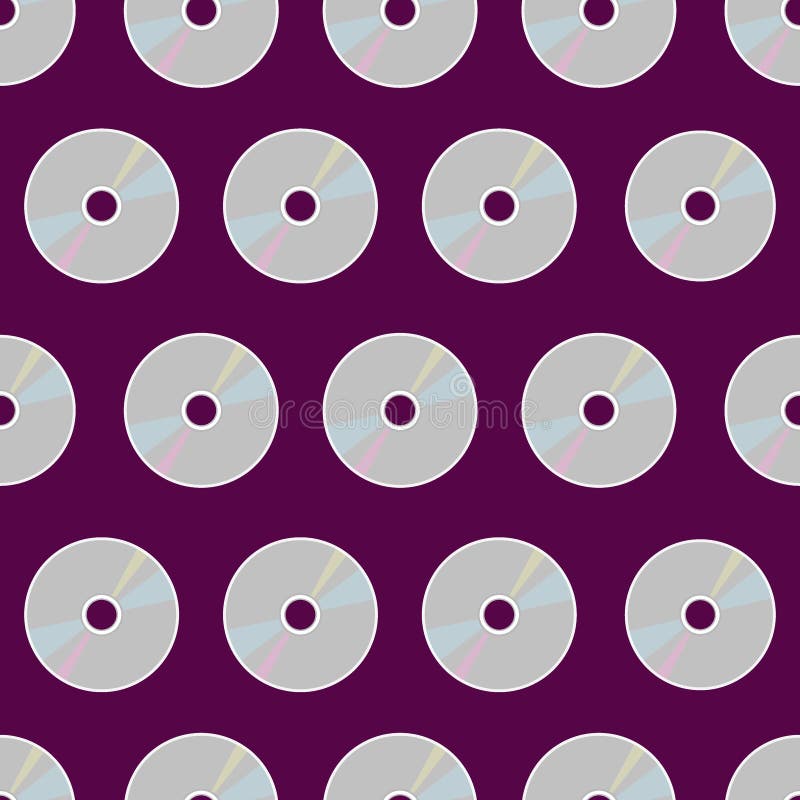 Vector Discs Seamless Pattern Stock Illustrations – 125 Vector Discs ...