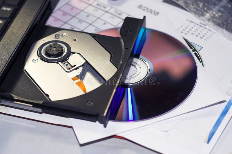 Cd tray and disc stock photo. Image of modern, optical - 6597862