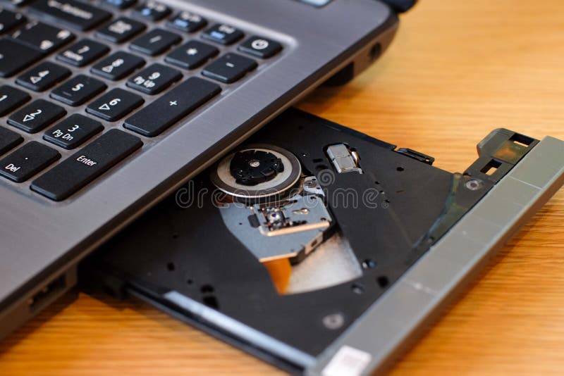 Computer CD/DVD tray stock image. Image of compact, reader - 5038703