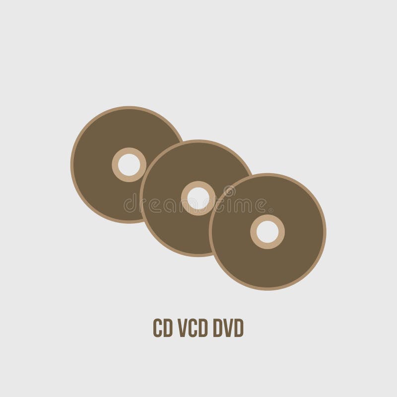 CD VCD DVD Disc Symbols Vector Design.Â Compact Disc Cassette Icon ...