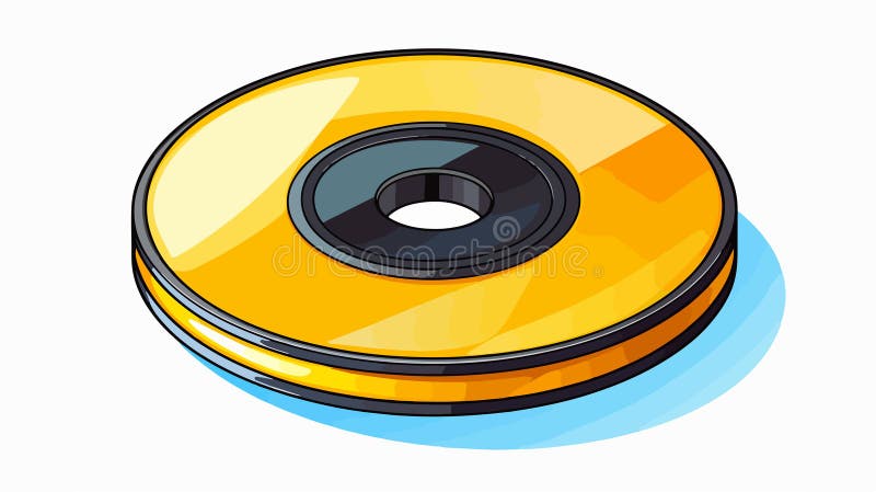 CD Isolated stock vector. Illustration of drawing, storage - 345278378
