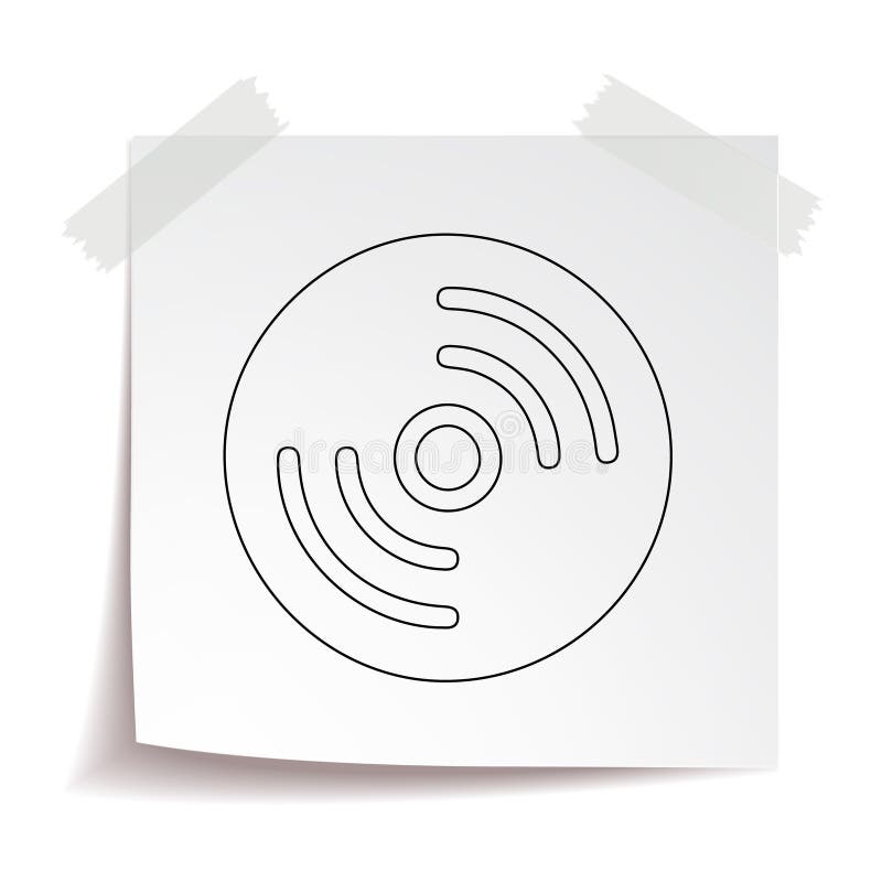 CD Vector Icon Eps 10. Compact Disc Simple Isolated Illustration Stock ...