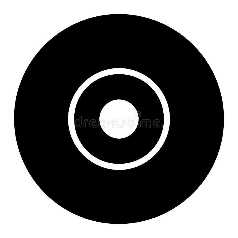 CD Vector Icon Eps 10. Compact Disc Simple Isolated Illustration Stock ...