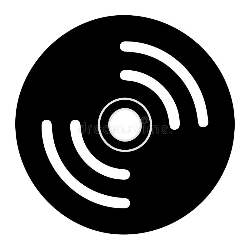 CD Vector Icon Eps 10. Compact Disc Simple Isolated Illustration Stock ...