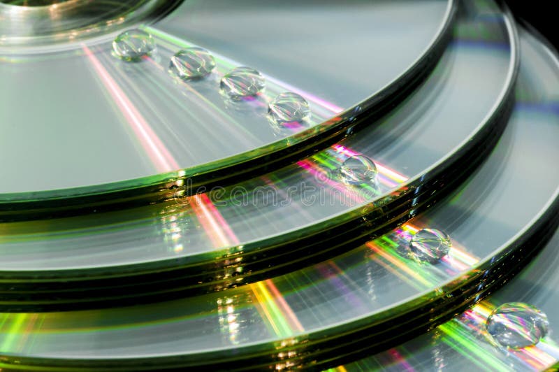 CD with water droplets stock image. Image of beautiful - 37776939