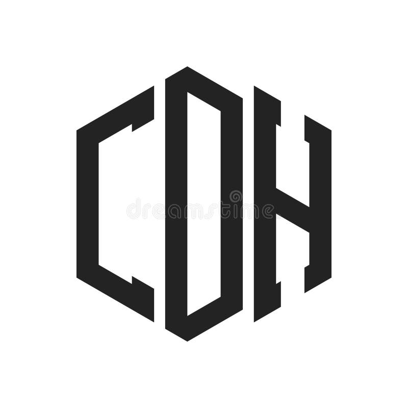 CDH Logo Design. Initial Letter CDH Monogram Logo Using Hexagon Shape ...