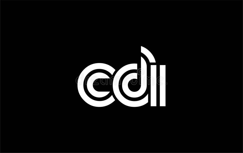 CDI Creative Unique Modern Letter Logo Design Stock Illustration ...