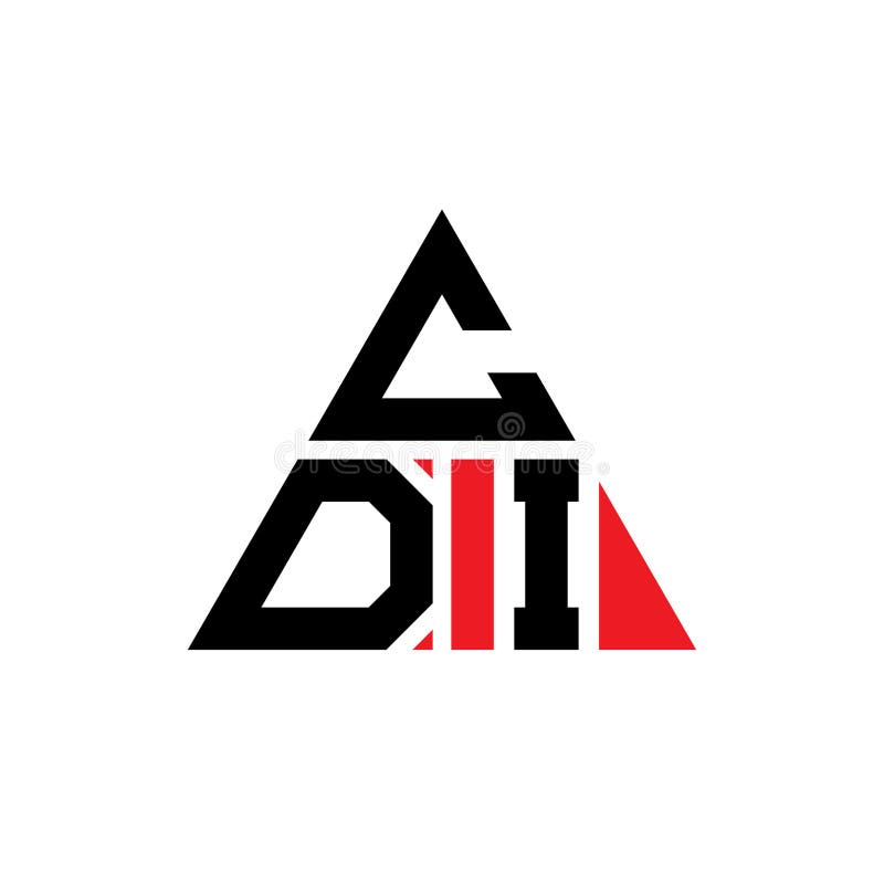 CDI Triangle Letter Logo Design with Triangle Shape. CDI Triangle Logo ...