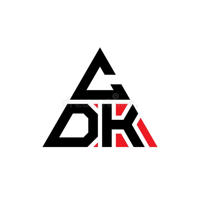 CDK Triangle Letter Logo Design with Triangle Shape. CDK Triangle Logo ...