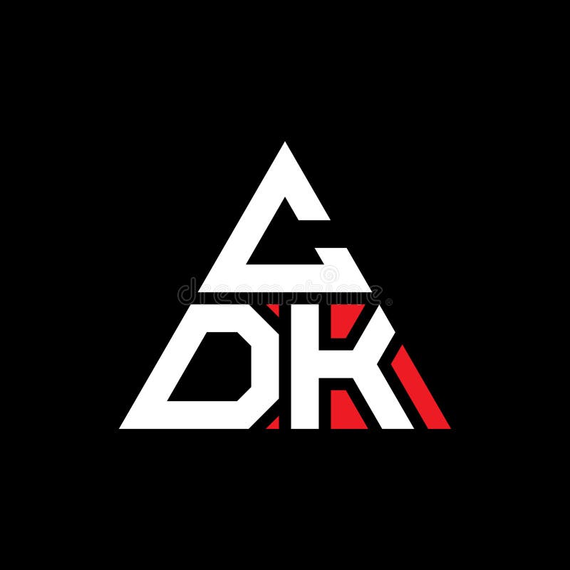 CDK Triangle Letter Logo Design with Triangle Shape. CDK Triangle Logo ...