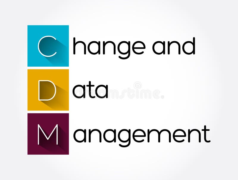 CDM - Change And Data Management Acronym, Business Concept Background ...