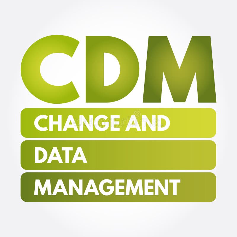 CDM - Change and Data Management Acronym Stock Illustration ...