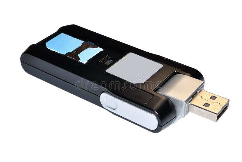 CDMA wireless modem stock photo. Image of industry, black - 16939604