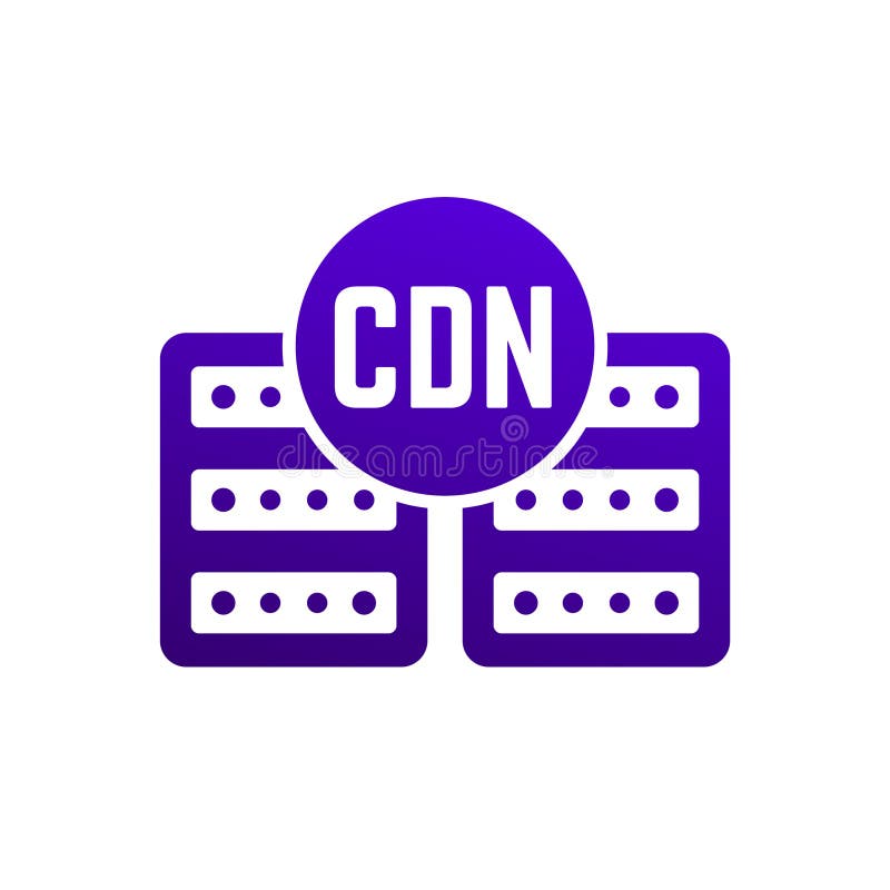 CDN Icon, Content Delivery Network Vector Stock Vector - Illustration ...