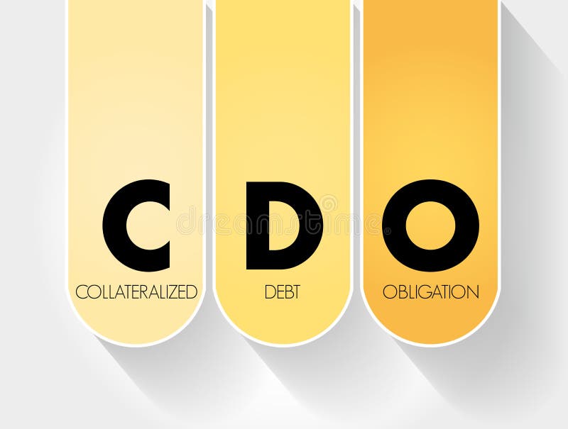 CDO - Collateralized Debt Obligation Acronym, Business Concept ...