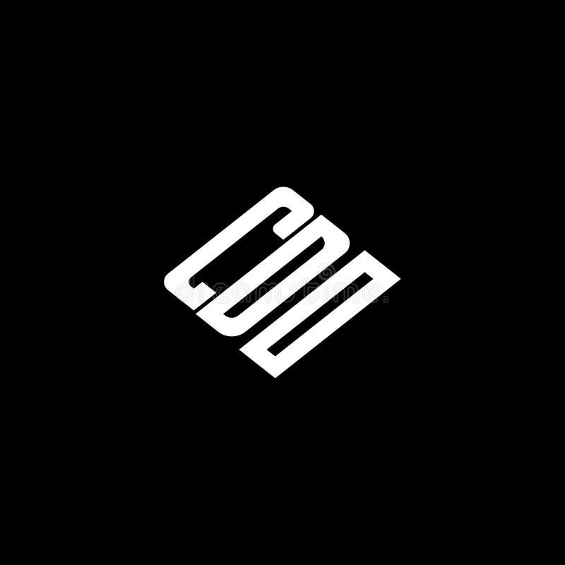 CDO Letter Logo Design on Black Background Stock Illustration ...
