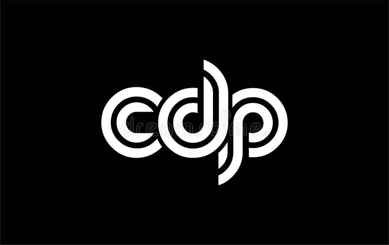 CDP Creative Unique Modern Letter Logo Design Stock Illustration ...