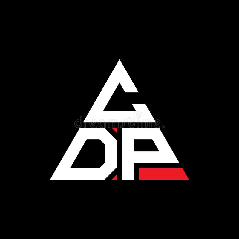 CDP Triangle Letter Logo Design with Triangle Shape. CDP Triangle Logo ...