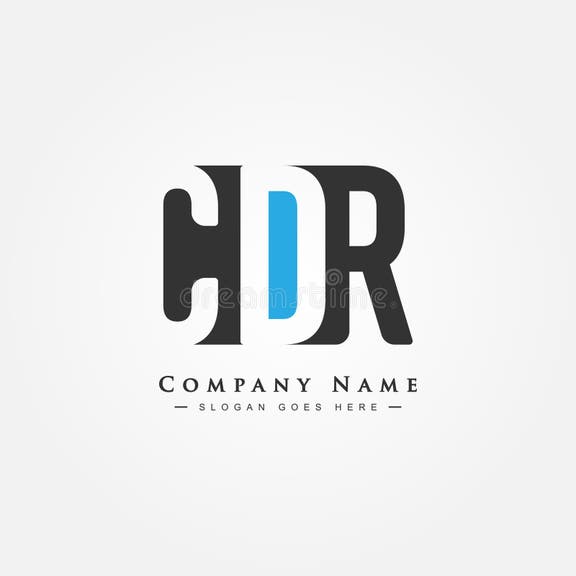 CDR Initials Logo - Vector Logo Template for Initial Letters C, D and R ...