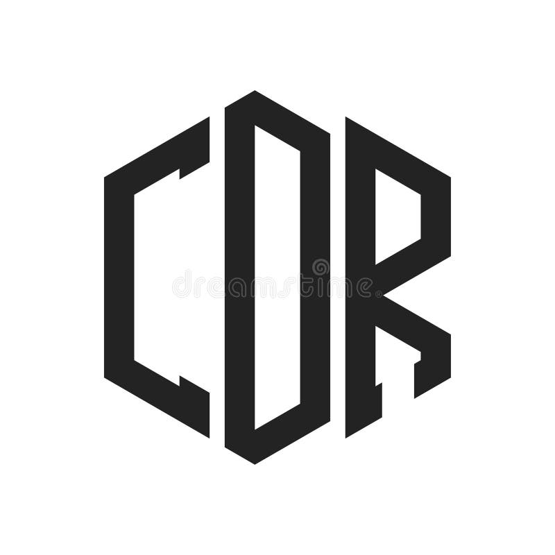 CDR Logo Design. Initial Letter CDR Monogram Logo Using Hexagon Shape ...