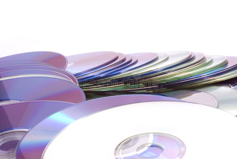 A Horizontal Image Of A Stack Of CDs Stock Image - Image of data, jewel ...