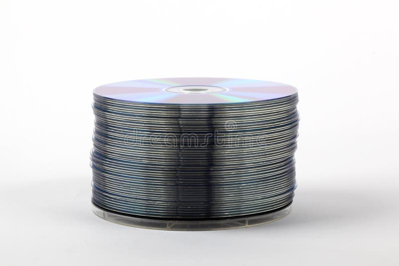 CDs arranged in a stack stock image. Image of product - 43031921