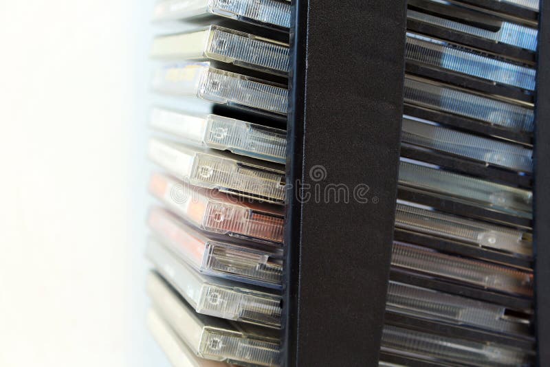 CDs in containers stock image. Image of horizontal, data - 109896829