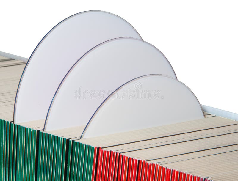 CDs or DVDs in Paper Sleeves Stock Image - Image of digital, visual ...